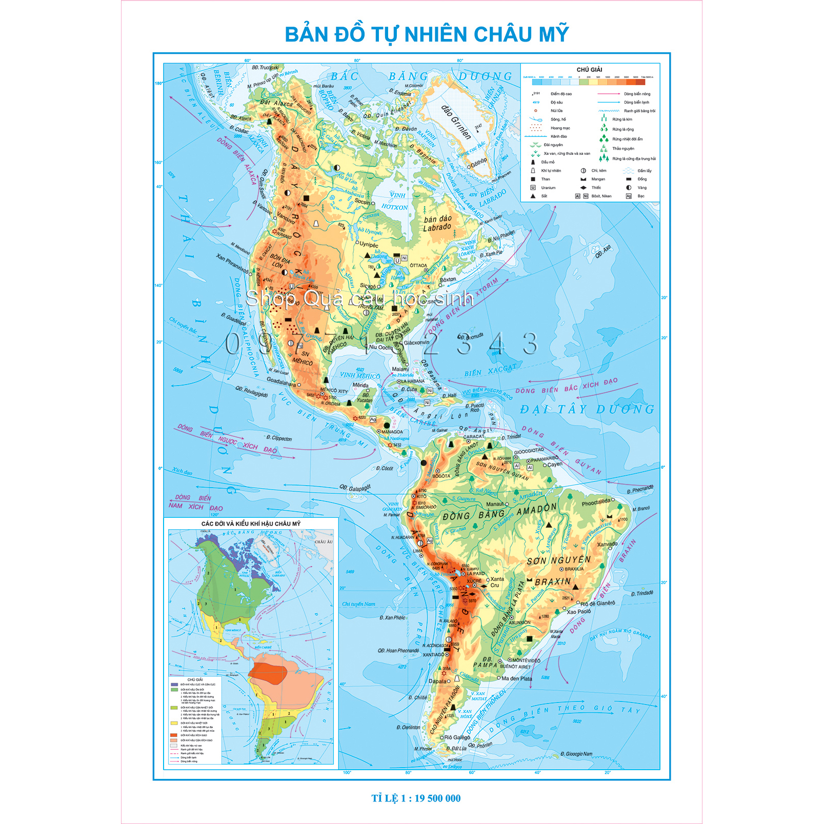 Bản đồ hành chính Châu Mỹ